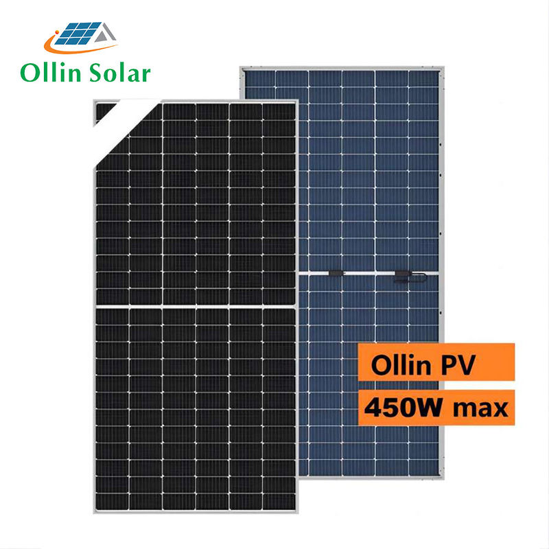 A Grade 440W 450W 455W Half Cell Monocrystalline Solar Panel Module PV ...