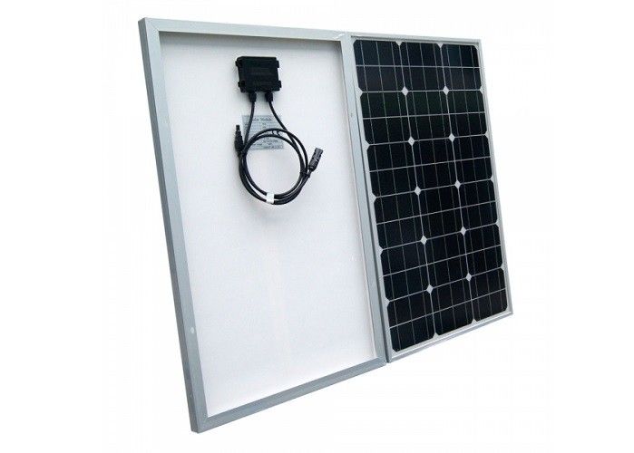 White Frame Mono Solar Module / Portable Solar Panels Charge For Street ...