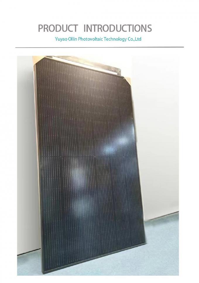 ALL Black Mono Solar Panel 550w 555w,560w Solar Panels Fully Black With ...