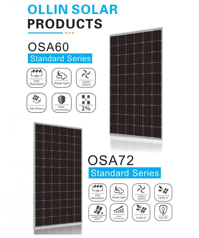 156.75mm 330w 340w Mono Solar Panels With Black Backsheet